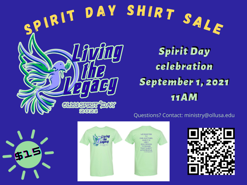 Spirit Day T-Shirts on sale in cafeteria | OLLU Lake Weekly