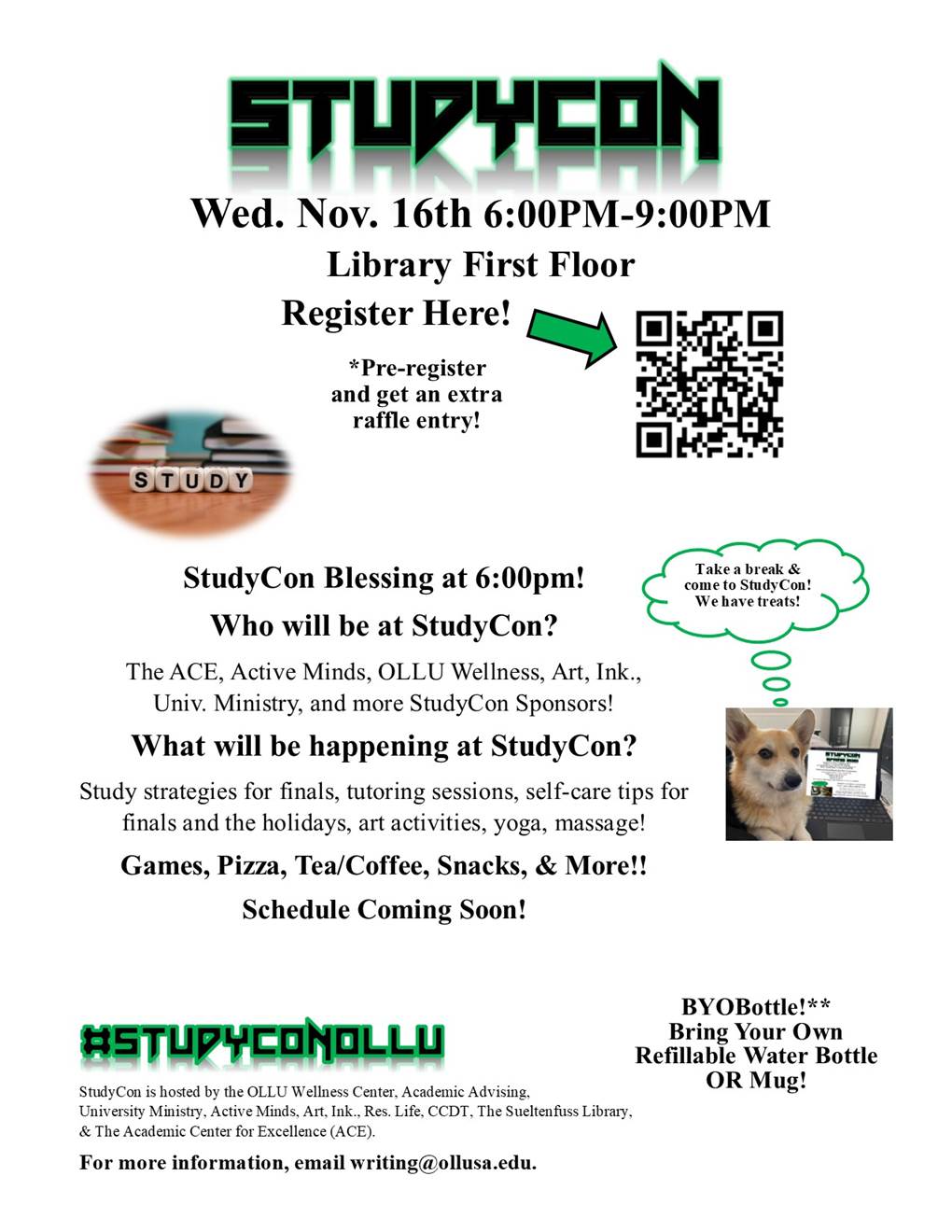StudyCon set for Wednesday | OLLU Lake Weekly
