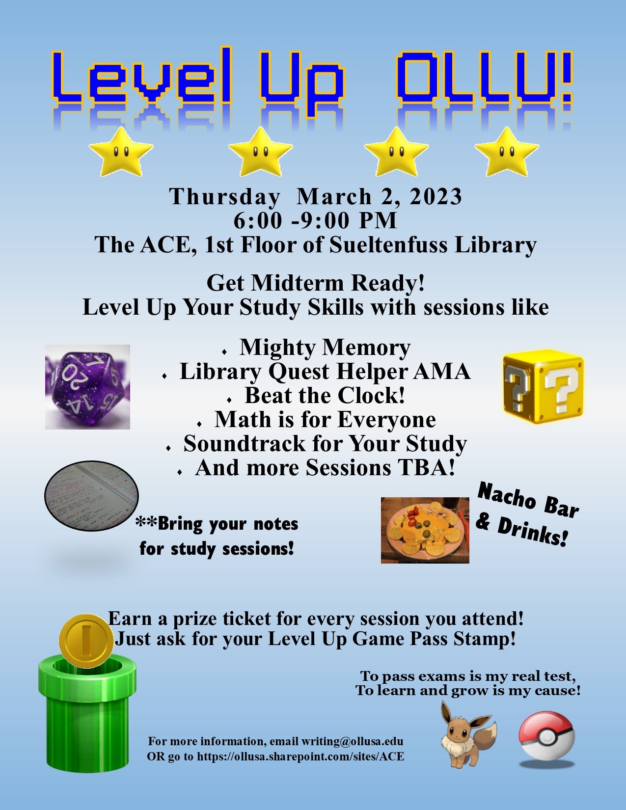 Get midterm ready at Level Up event on Thursday | OLLU Lake Weekly