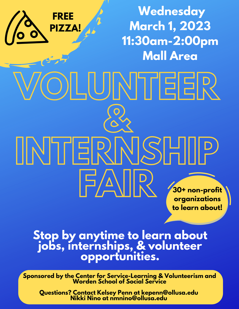 Volunteer and Internship Fair to take place Wednesday | OLLU Lake Weekly