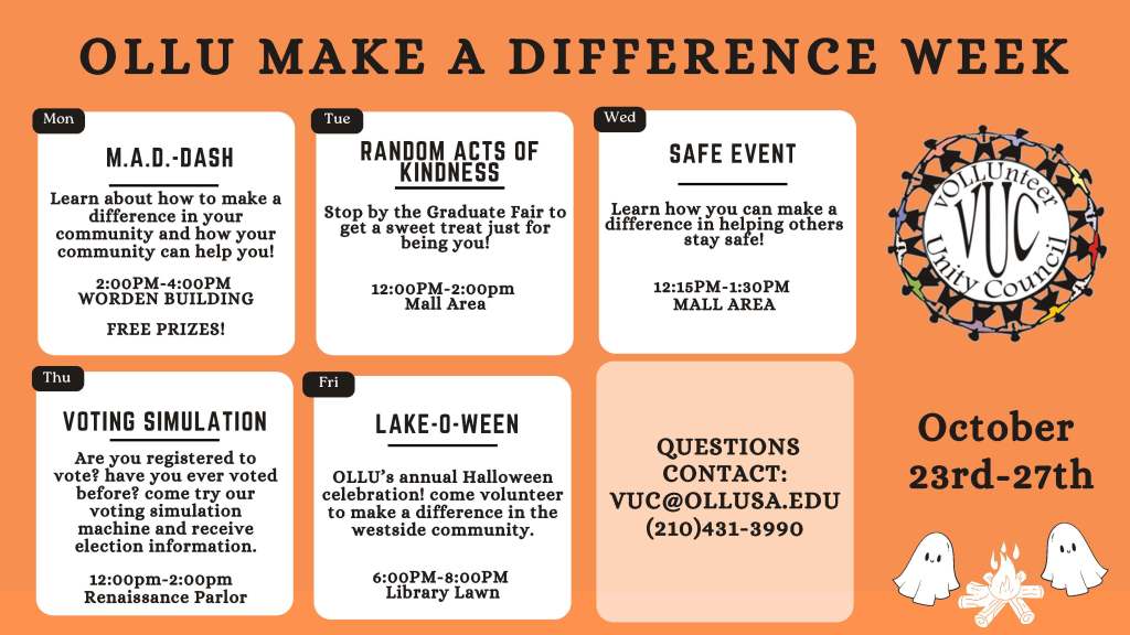 ‘Make A Difference Week’ starts today | OLLU Lake Weekly