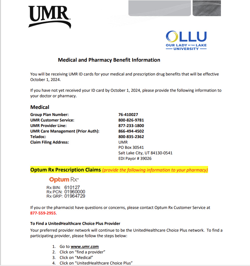 New pharmacy care services manager for OLLU group medical participants ...