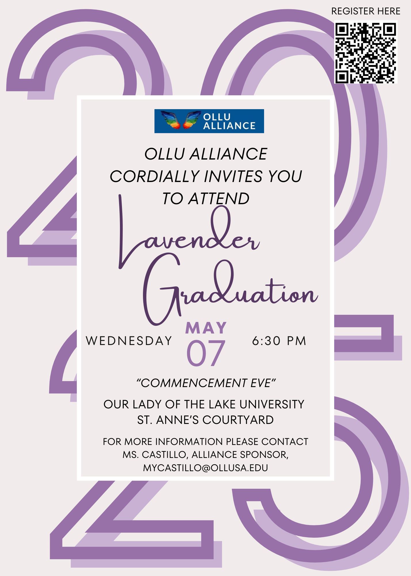 Lavender Graduation on May 7th | OLLU Lake Weekly